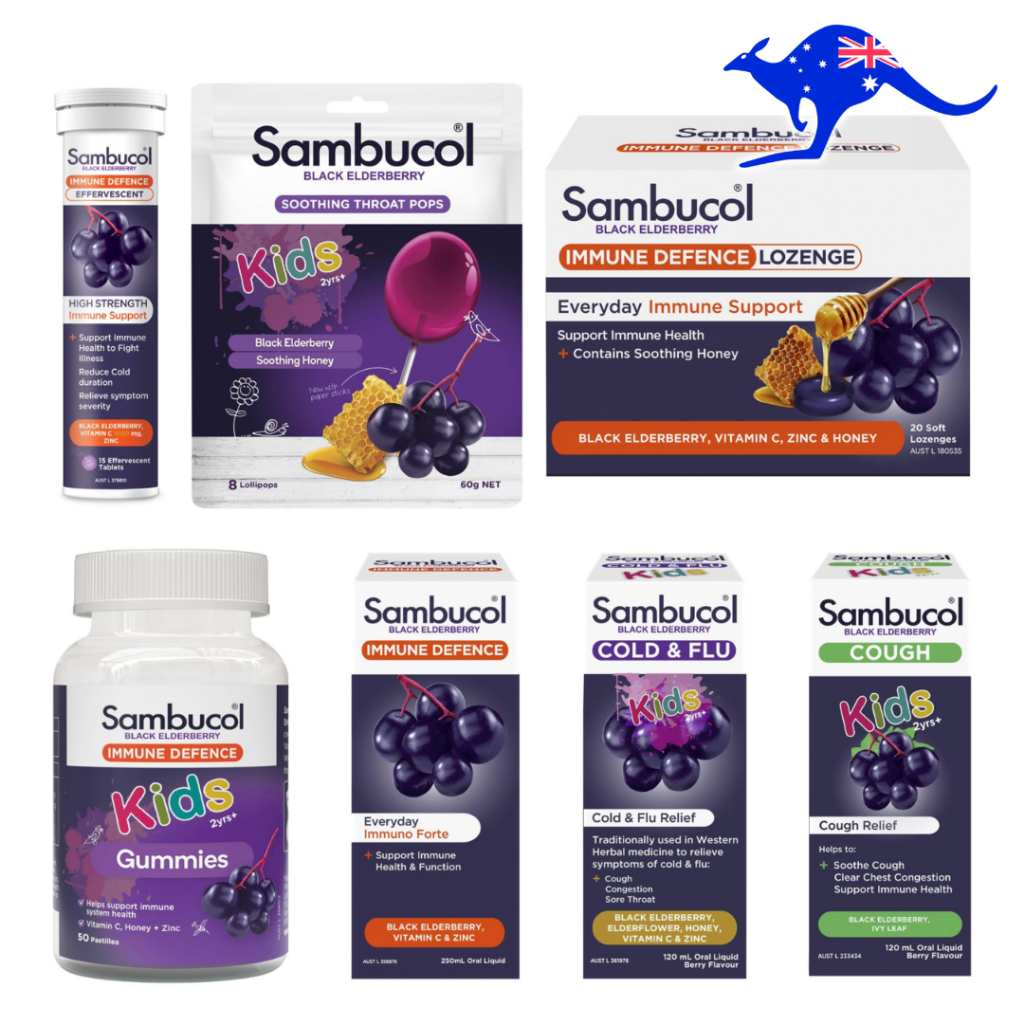 Jual Sambucol Kids Immune Defence Gummies 50 Immunity Black Elderberry ...