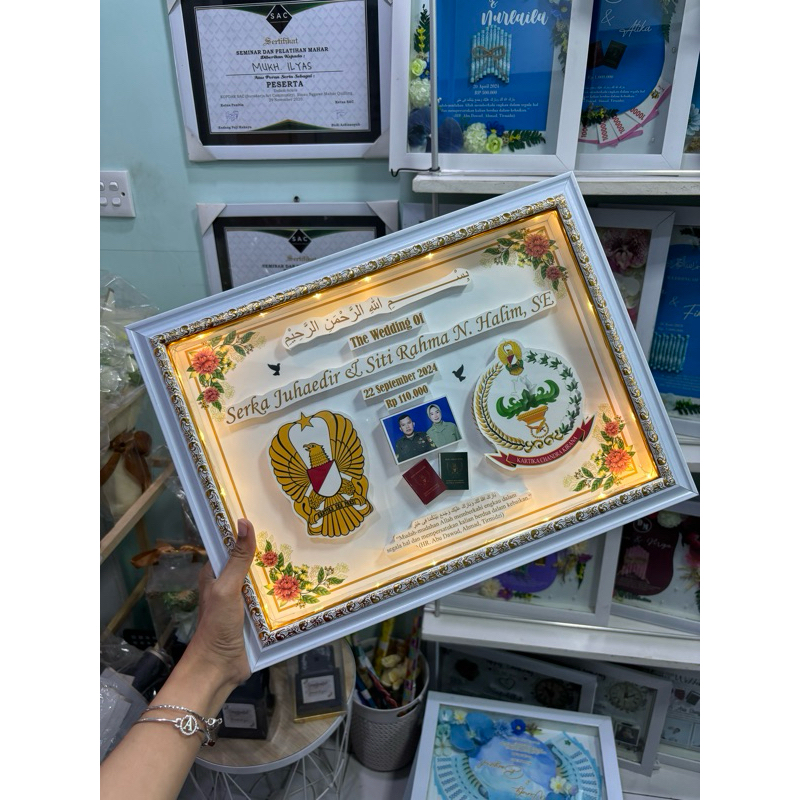 Jual mahar pernikahan logo angkatan tni polisi persit bhayangkari ...