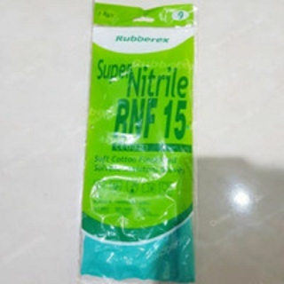 Jual Sarung Tangan Karet Rubberex Super Nitrile RNF 15 tahan chemical (kemasan lama) | Shopee ...