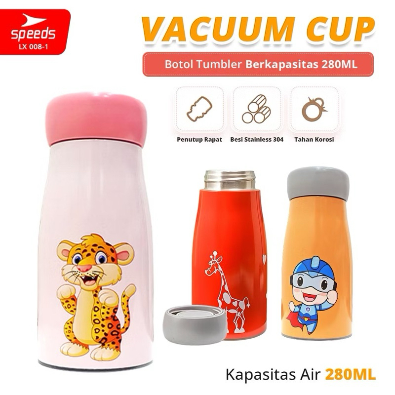 Jual SPEEDS Vacuum Cup Tumblr Termos Air Panas Mini Botol Minum Anak ...