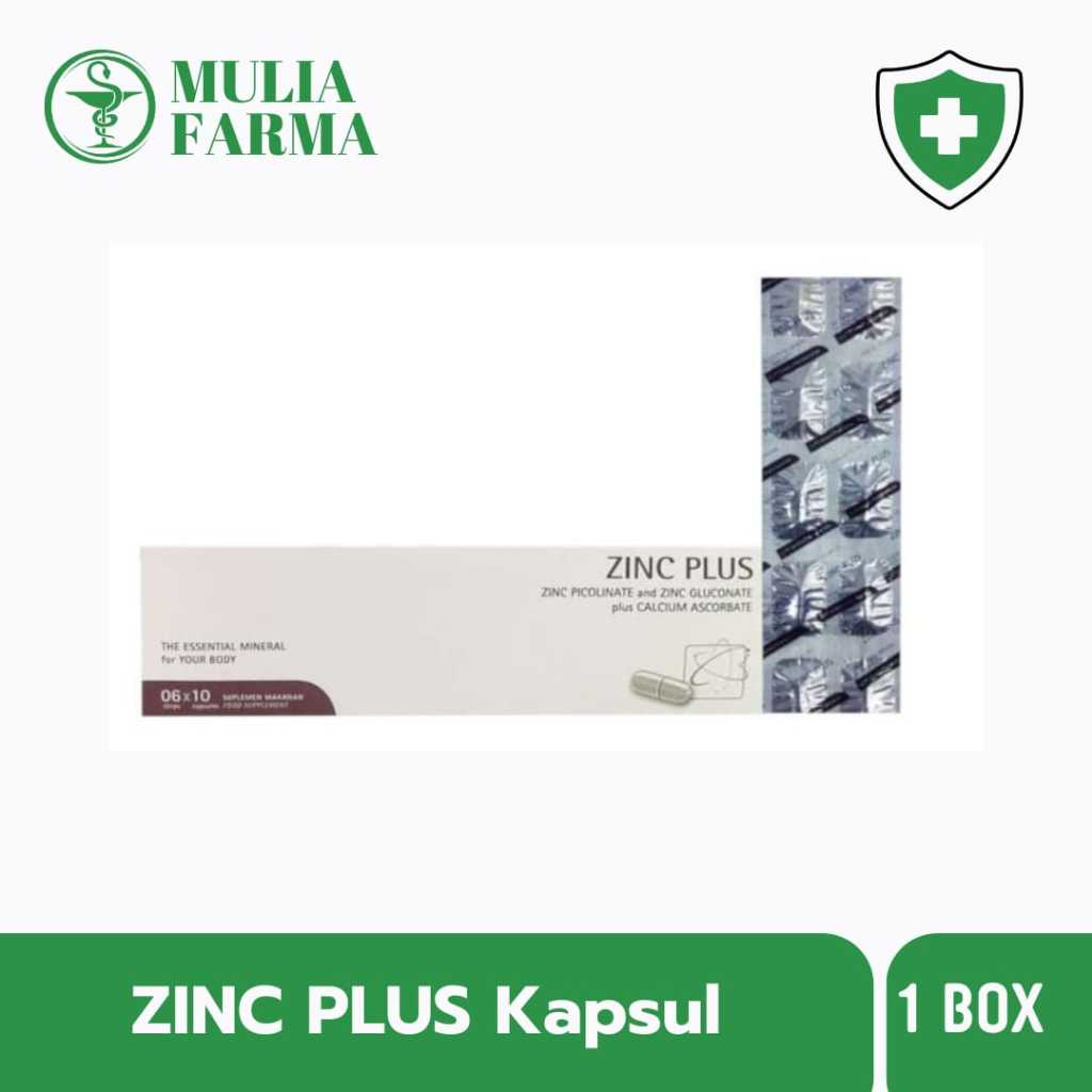 Jual ZINC PLUS BOX ISI 60 KAPSUL | Shopee Indonesia