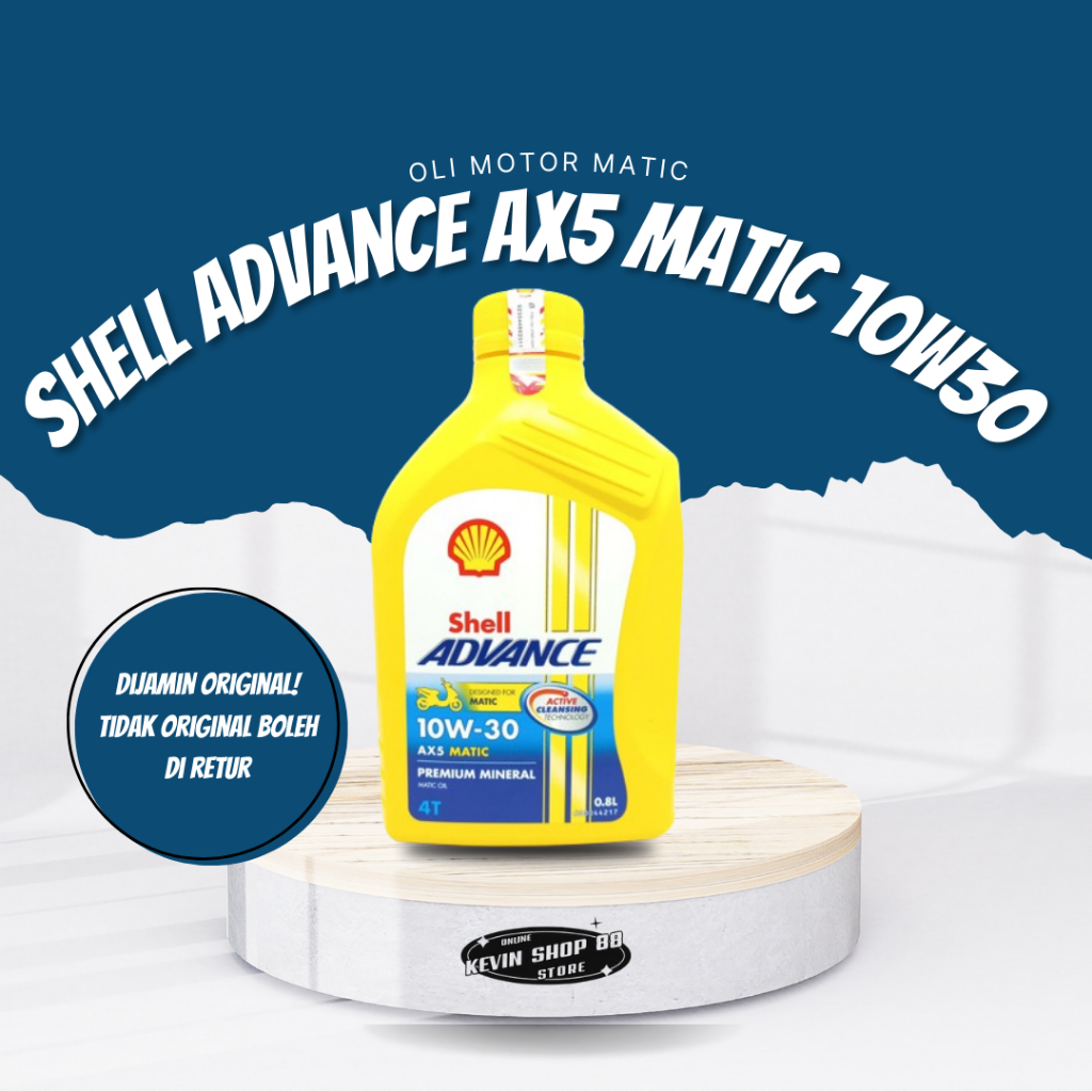 Jual Shell Advance AX5 Matic 10W30 Premium Mineral 800 ML / 0.8L ...