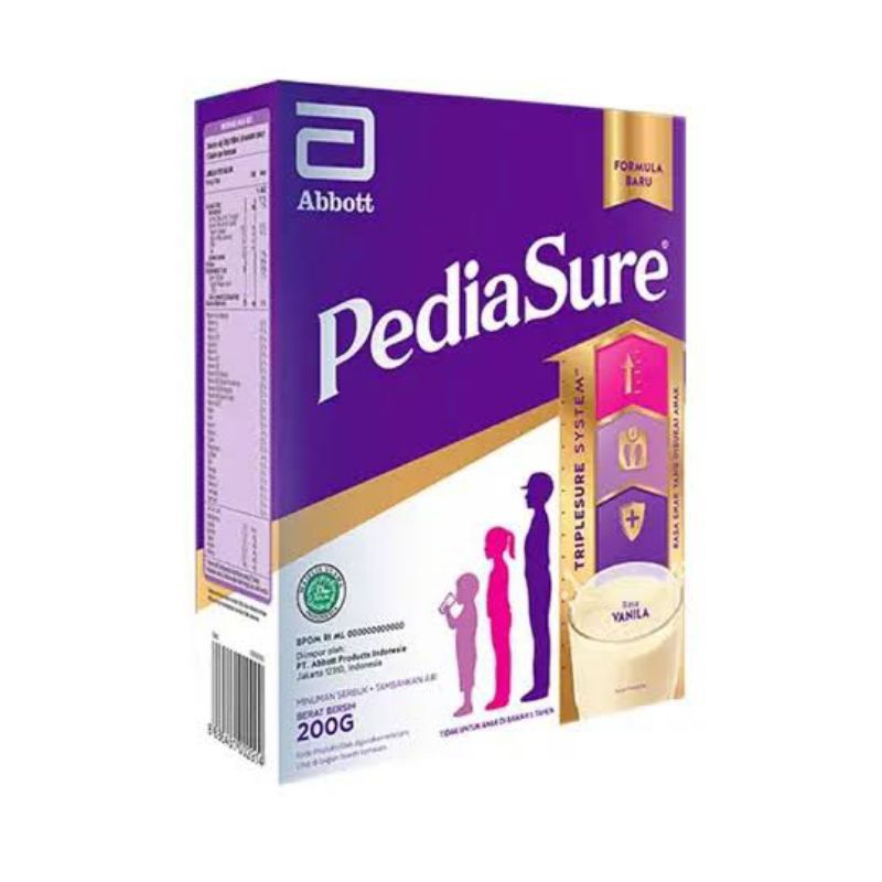 Jual Pediasure triplesure susu bubuk formula pertumbuhan anak vanila 200gr | Shopee Indonesia
