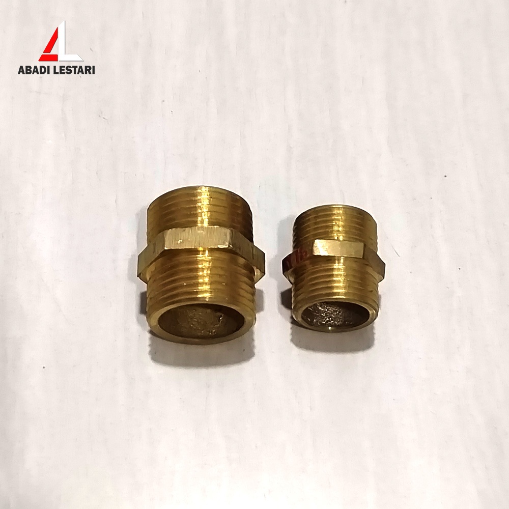 Jual DOUBLE NEPPLE KUNINGAN 1/2 INCH & 3/4 INCH / DOUBLE NEPEL NIPPLE ...