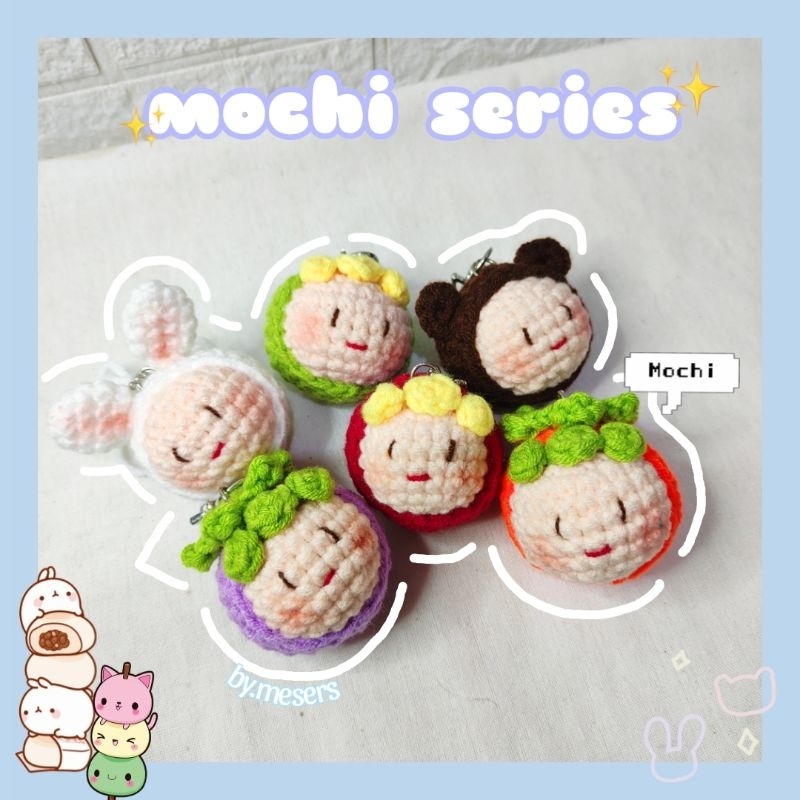 Jual Mochi Series Amigurumi - Mochi Anggur Tomat Jeruk Melon Bear Bunny ...