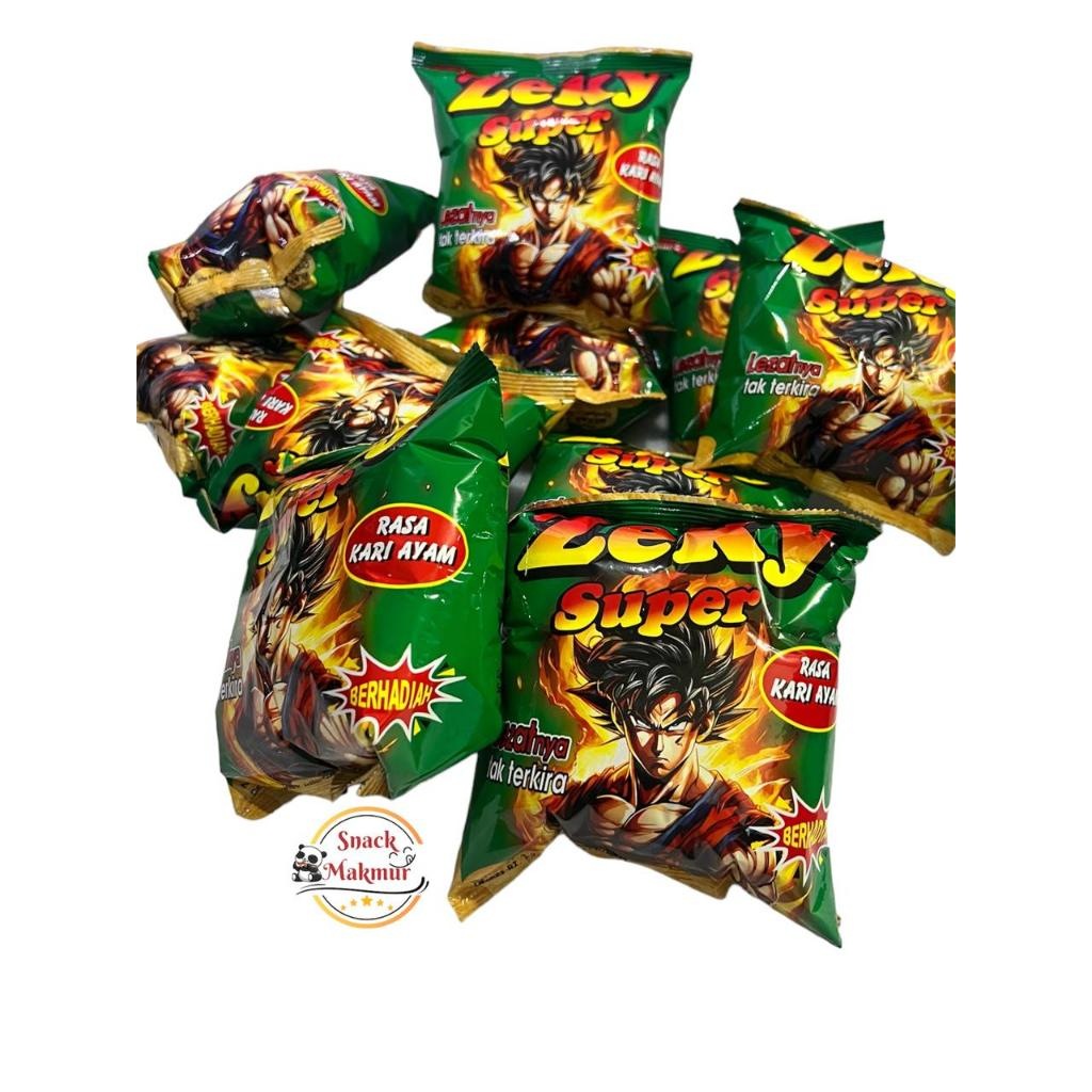 Jual Zeky SEPER Snack Jadul UKURAN BESAR Rasa Kari Ayam Berhadiah Isi ...