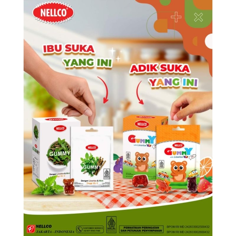 Jual Nellco Gummy Dewasa Anak & Pereda Batuk & Hidung Tersumbat Flu ...