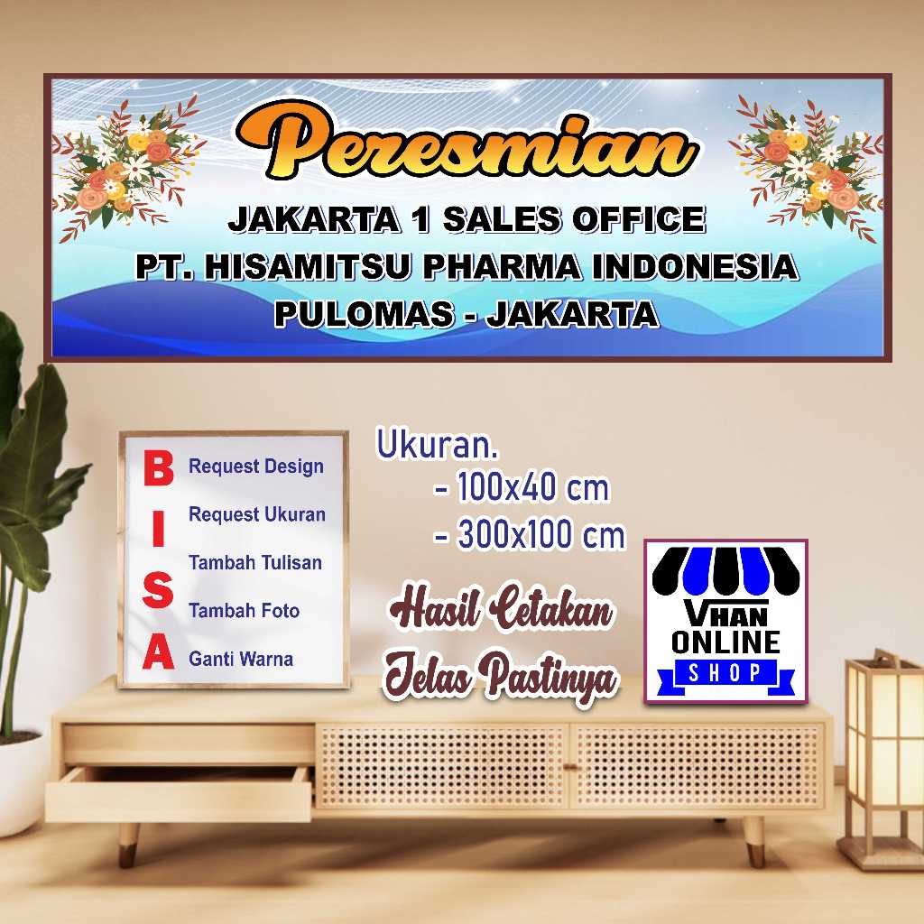 Jual Cetak Banner Spanduk MMT Untuk Peresmian Kantor Keren | Shopee ...