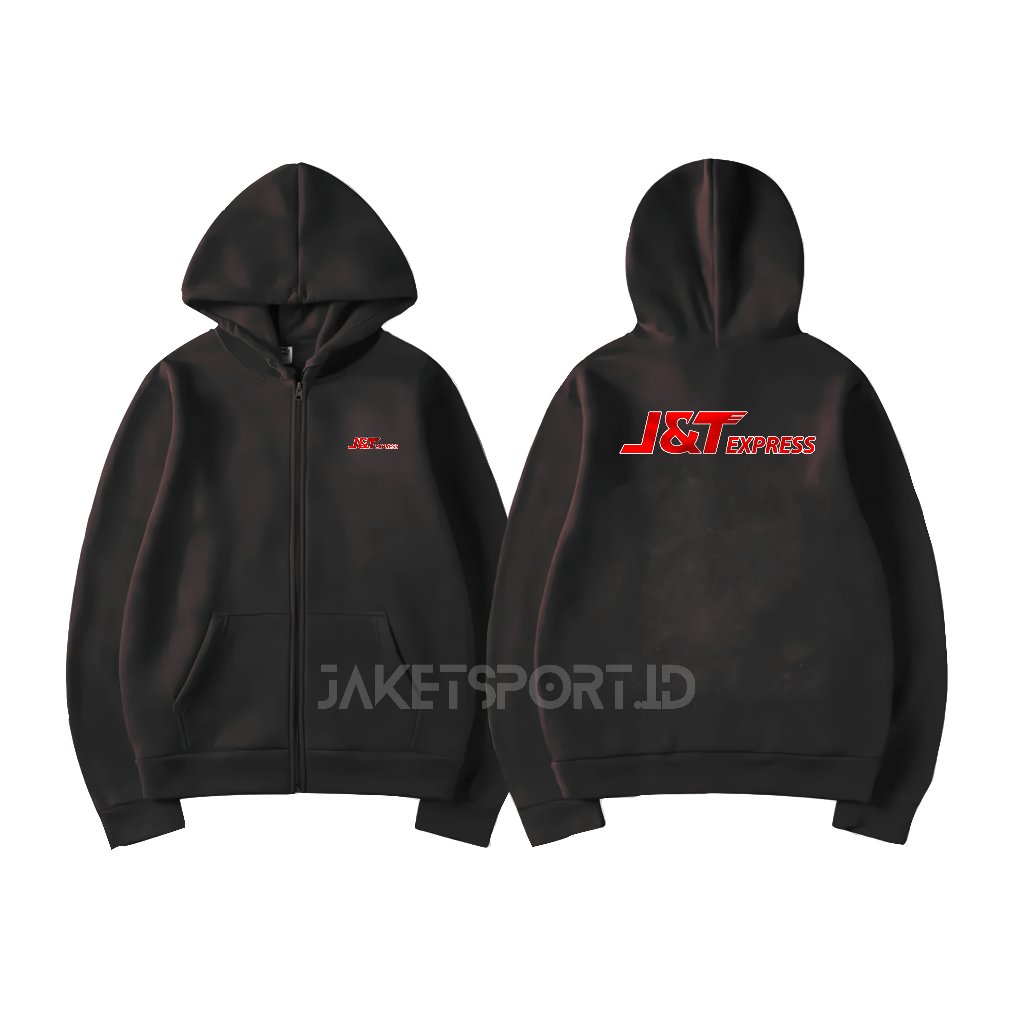 Jual JAKET KURIR J&T EXPRESS BAHAN COTTON FLEECE HANGAT TIDAK PANAS ...