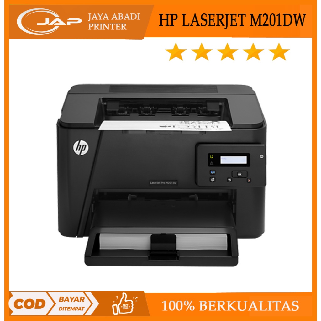 Jual Printer hp laserjet Pro M201dw duplek werles Printer laser Monokrom hitam putih Printer ...