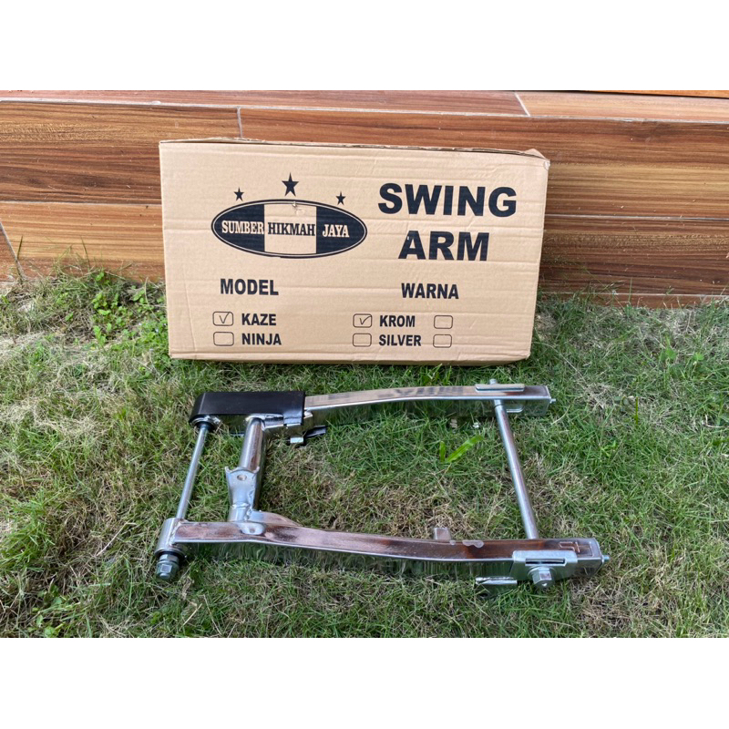 Jual ARM KAZE SWING ARM MODEL KAZE MERK SHJ BAHAN BESI TEBAL KROM DAN ...