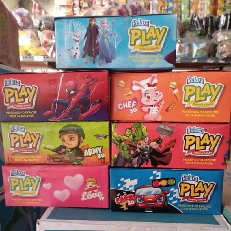 Jual RELAXA Play gummy candy 1 box isi 12 pcs | Shopee Indonesia