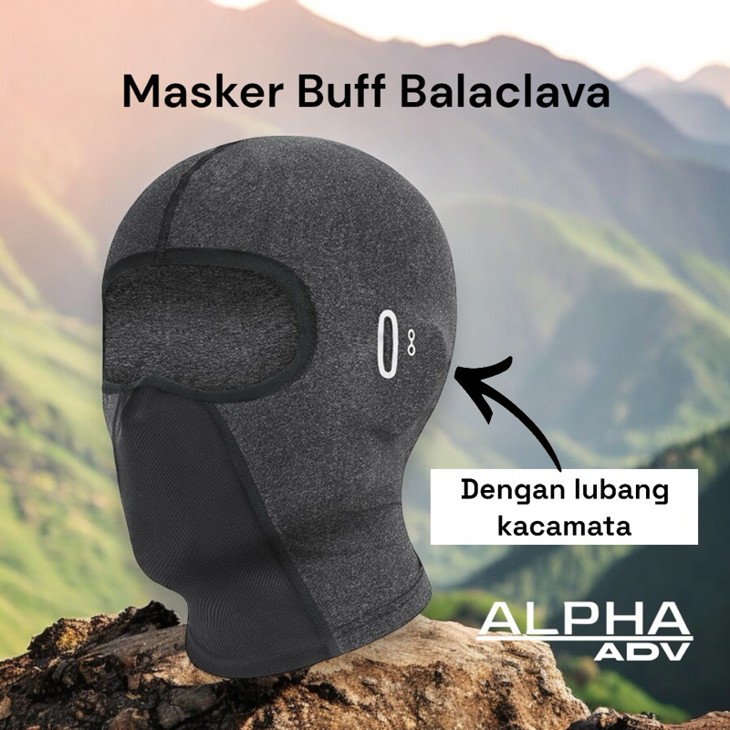 Jual ALPHA ADV Masker Ninja Full Face Balaclava Sepeda Motor Dengan ...