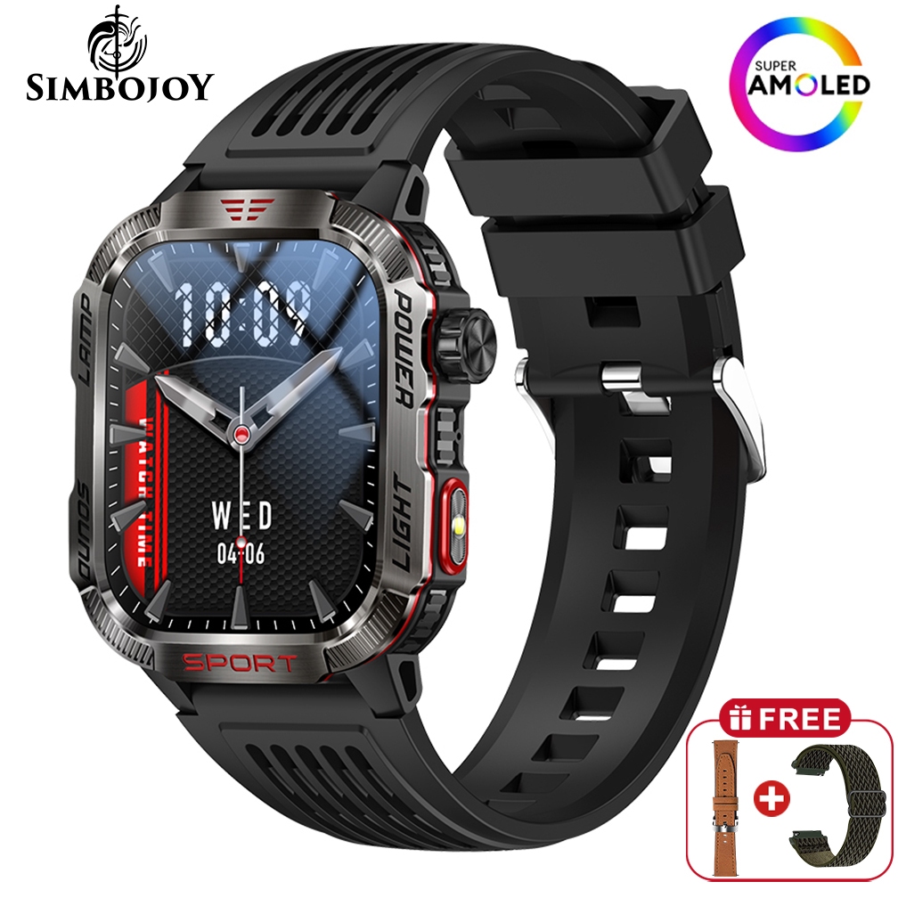 Jual Simbojoy Smartwatch Compass 100+ Sport Modes Jam Running Pria Pace ...