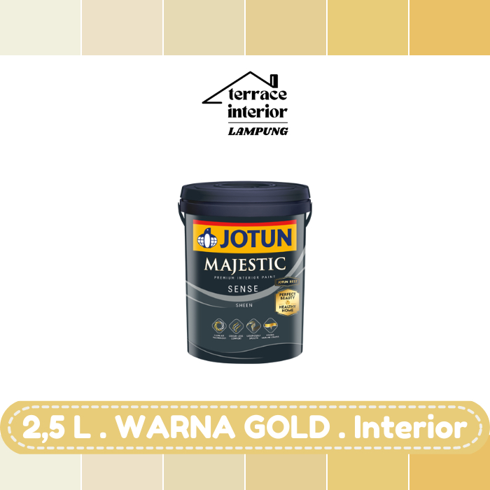Jual Cat Tembok Majestic Sense Interior Jotun warna Gold 2.5 L | Shopee ...