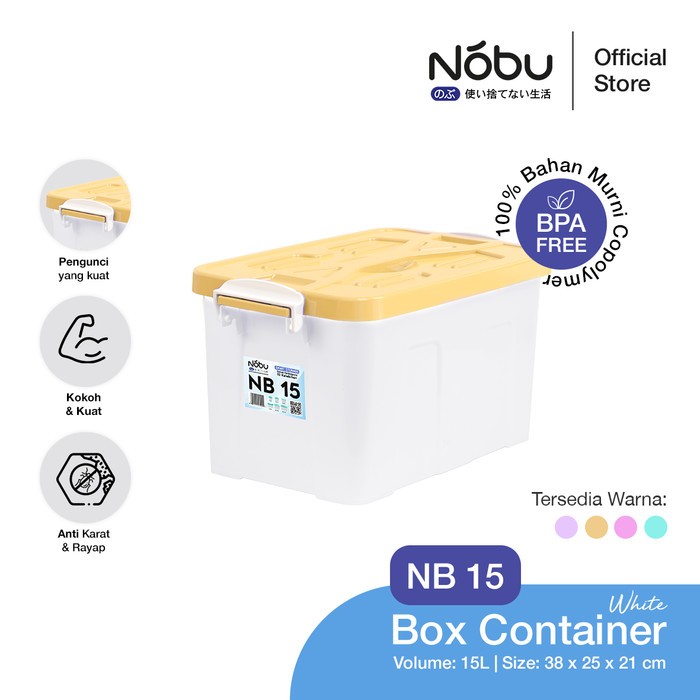 Jual NOBU SMART STORAGE BOX | PUTIH SUSU | Berbagai Macam Ukuran | Box ...