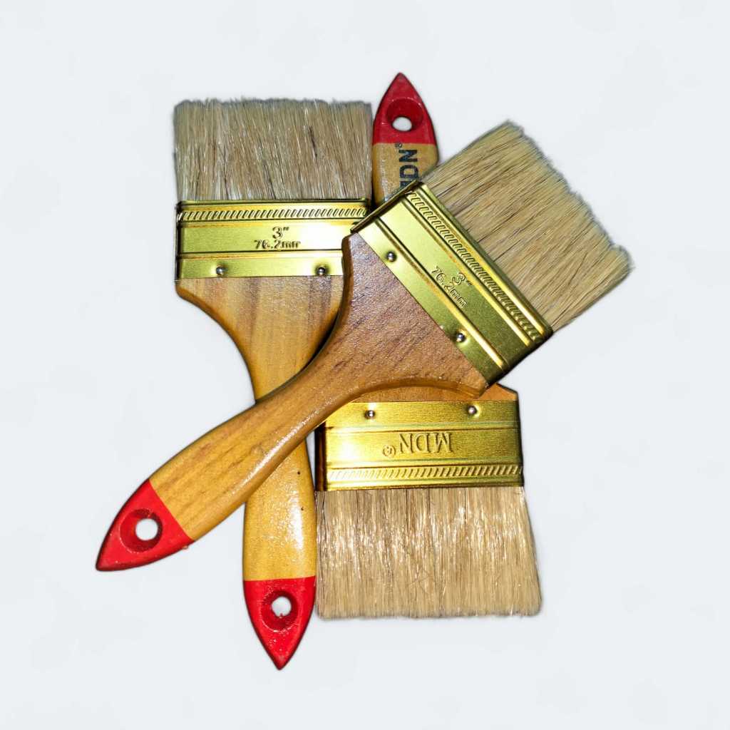 Jual Kuas Cat 3" inch - Kuas cat tembok kayu besi - Paint brush ...