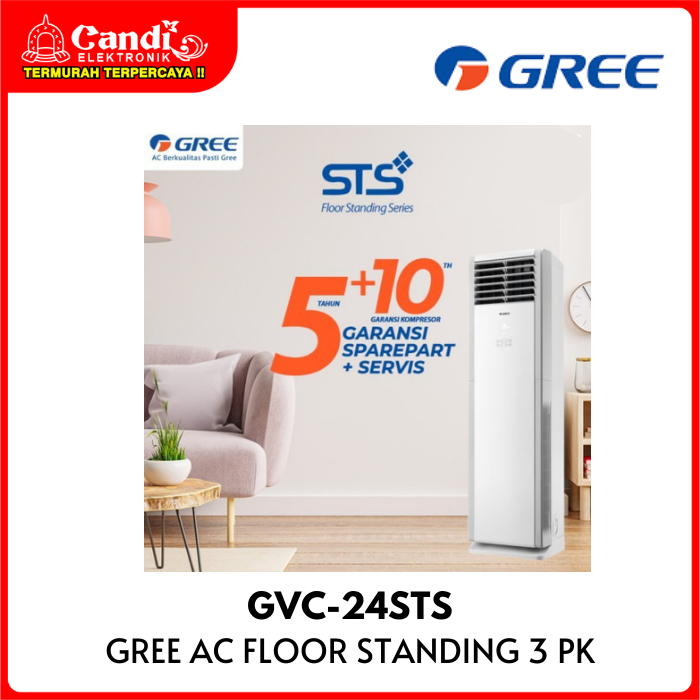 Jual AC FLOOR STANDING GREE GVC-24STS 3PK 1 PHASE WIFI CONNECTION AIR ...