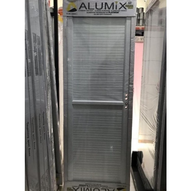 Jual PINTU ALUMIX ALUMINIUM PUTIH 2 PANEL | Shopee Indonesia