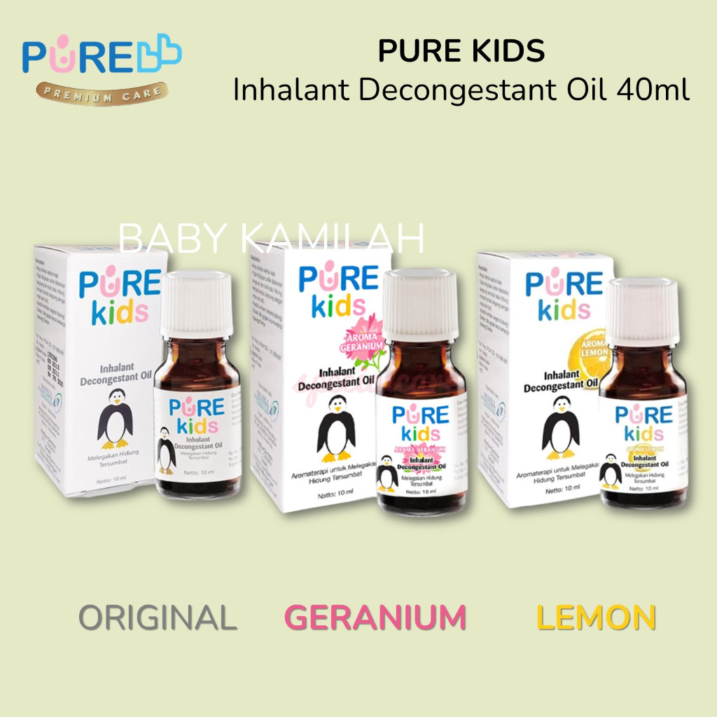 Jual PURE Kids Inhalant Decongestant Oil 10ml Essential Oil PURE Kids ...