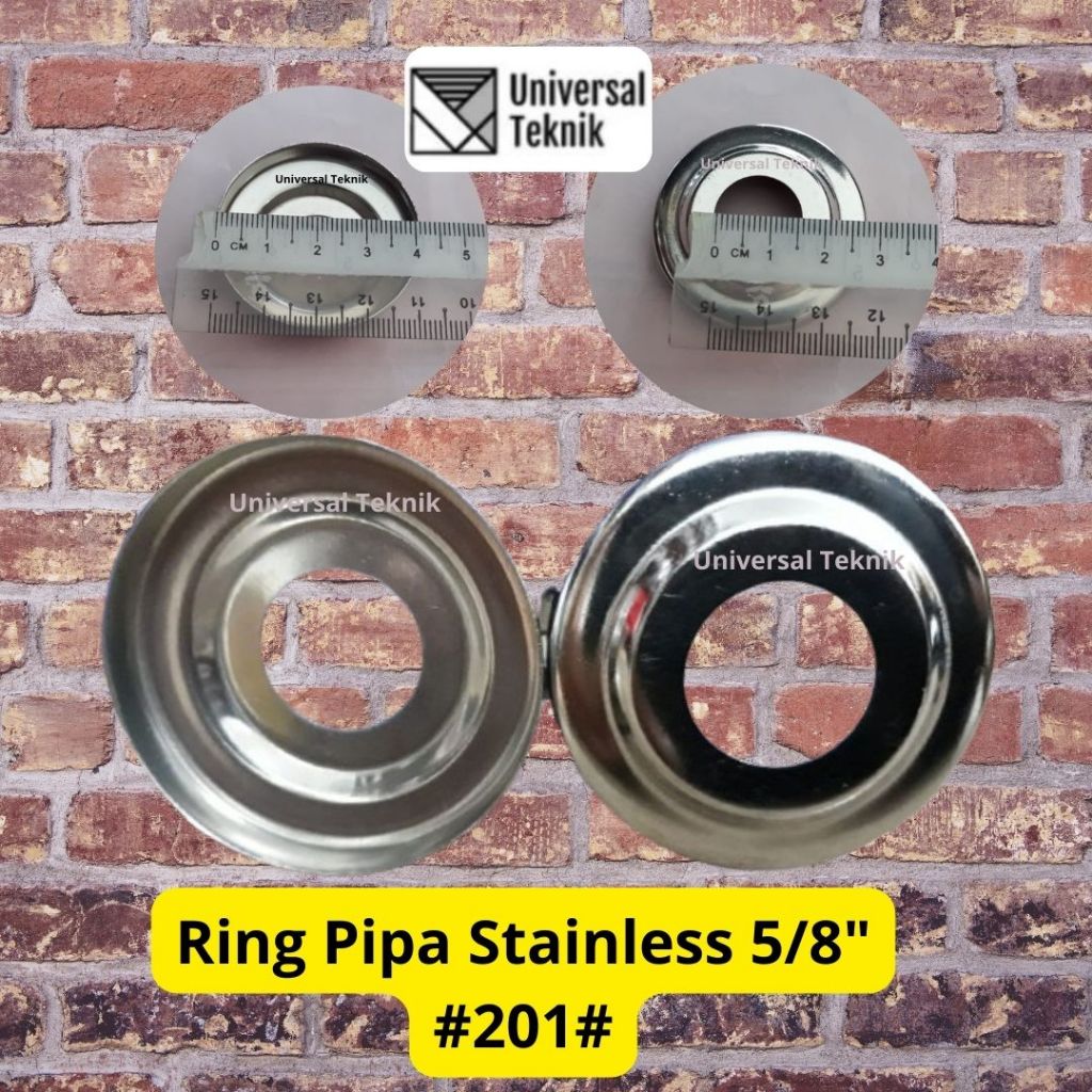 Jual Tapak Pipa Ring Pipa Stainless Steel Tangga 5/8" inch "201"Ring ...