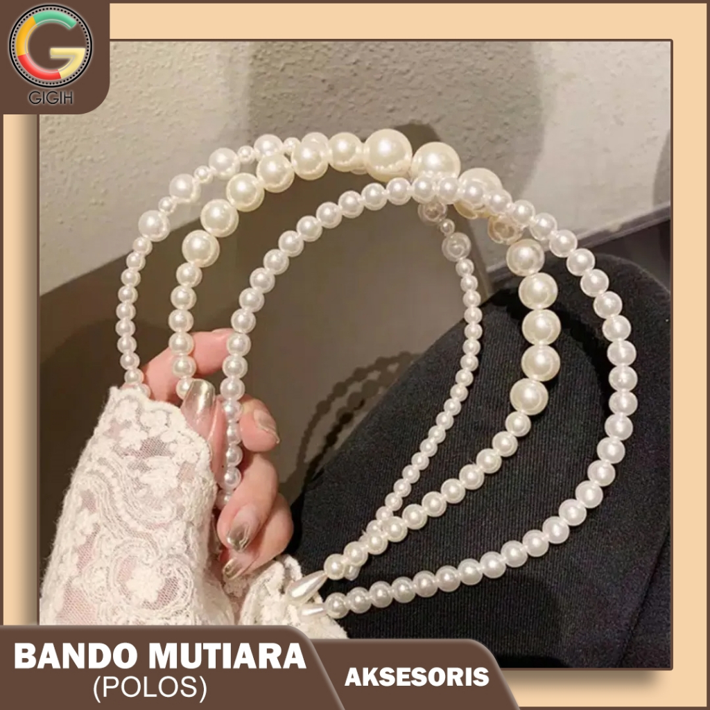 Jual BANDO FULL MUTIARA POLOS ( WARNA PUTIH ) | Shopee Indonesia