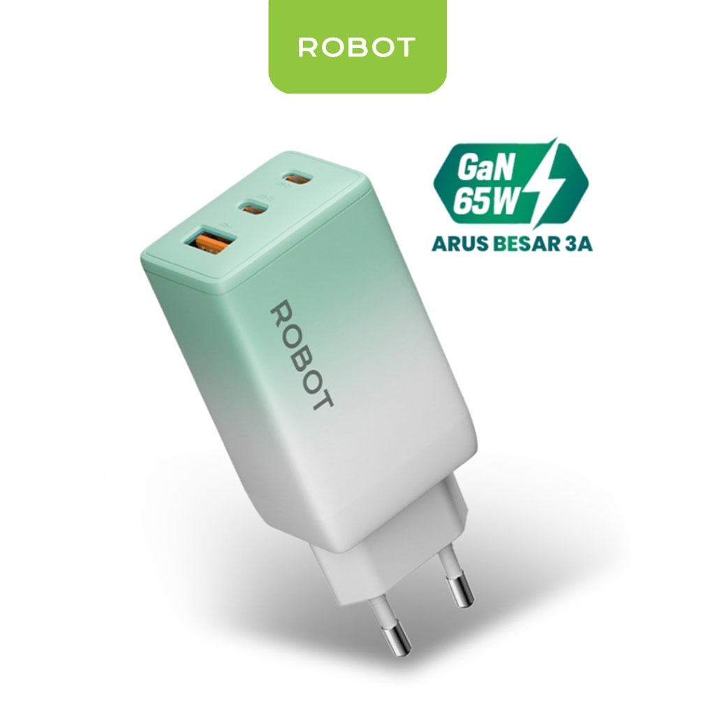 Jual ROBOT Charger RGaN01 3 Port 65W Original Garansi Resmi Robot ...
