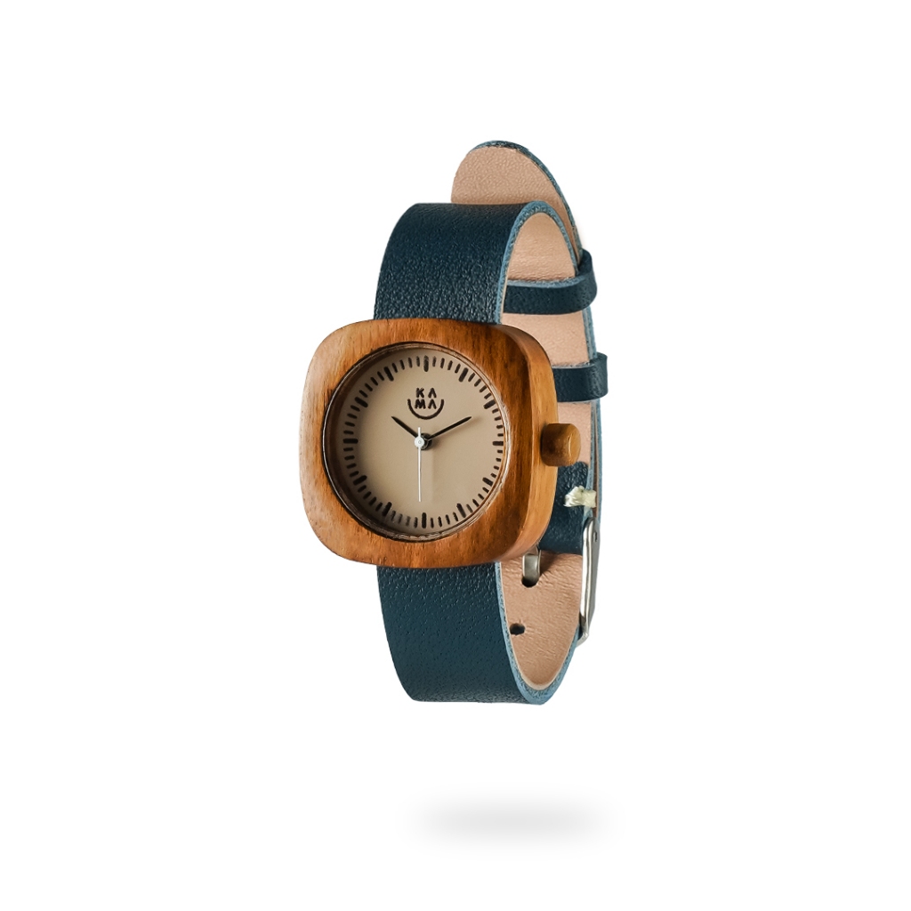 Jual Kama Watch Mini Classic Jam Tangan Kayu Jati Dial Latte | Shopee ...