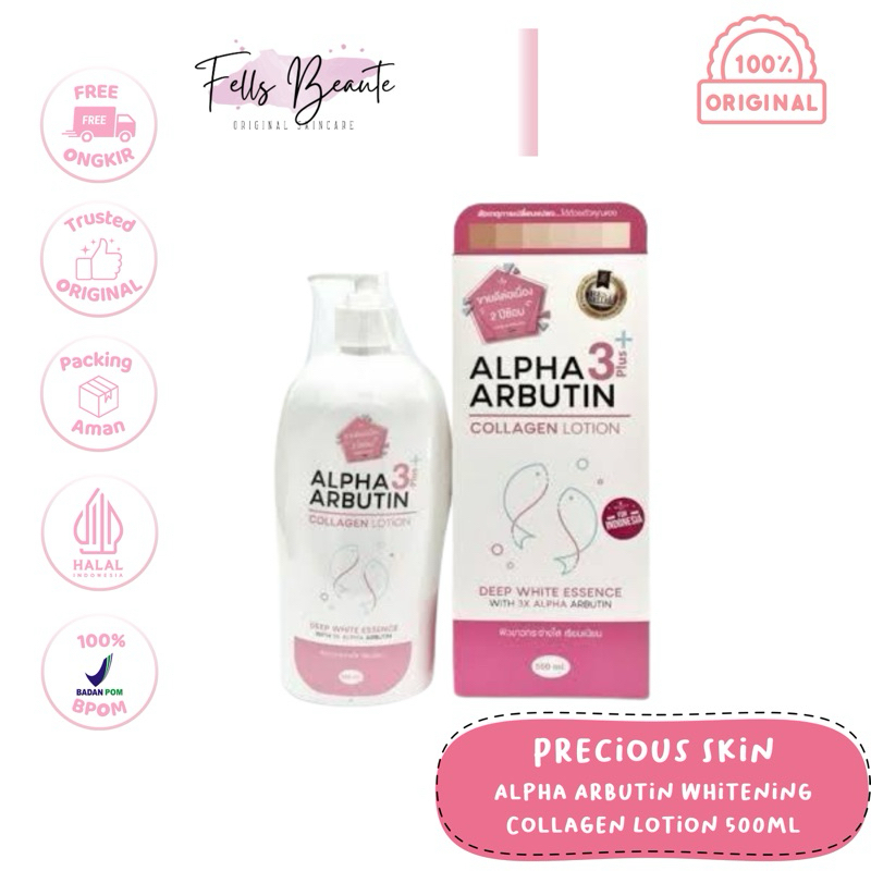 Jual Precious Skin Thailand Alpha Arbutin 3 Plus Collagen Whitening Lotion , Hand Body / Lotion ...