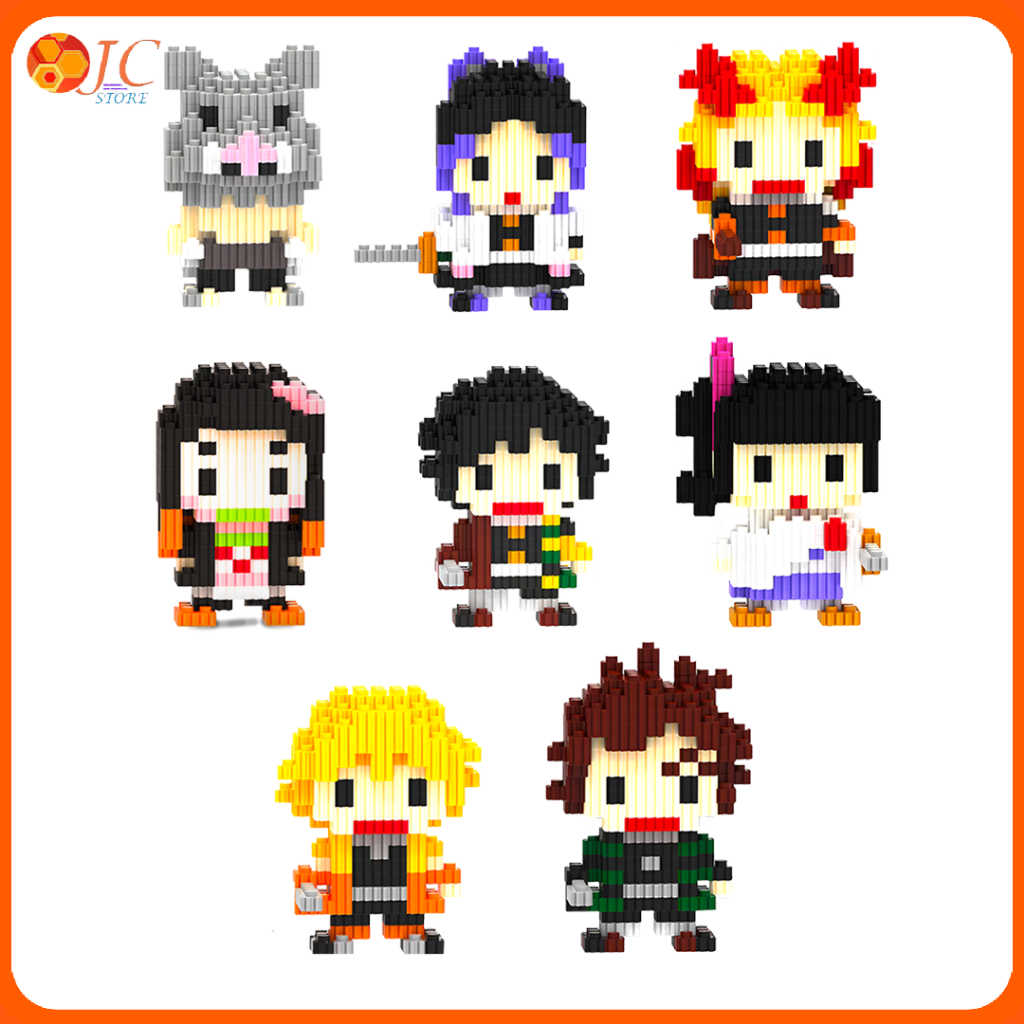 Jual JC Nano Block Demon Slayer Mainan Anak Balok Susun Puzzle Bricks ...