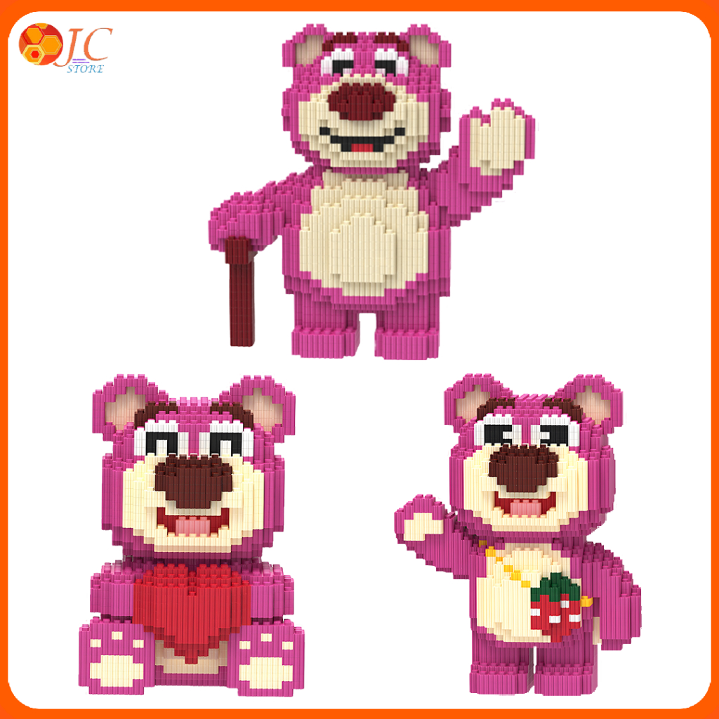 Jual JC Nano Block Lotso Bear Mainan Anak Balok Susun Puzzle Bricks ...