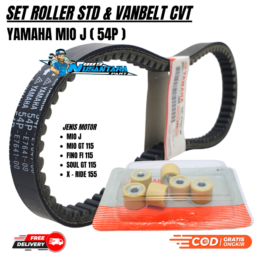 Jual VANBELT ONLY MIO J + ROLLER SET 6 PCS MIO GT 115 / SOUL GT 115 ...