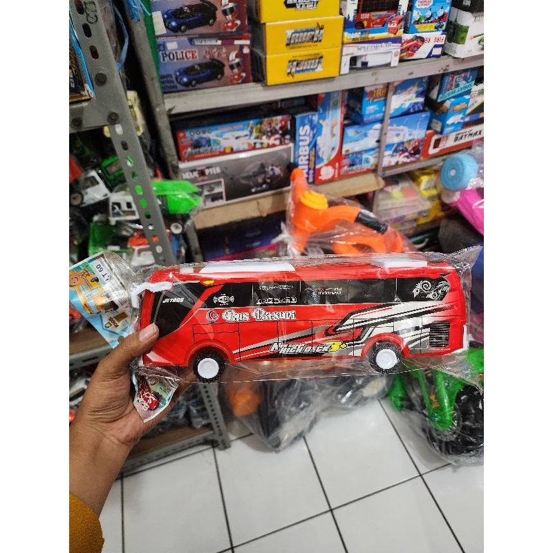 Jual mainan bus basuri mini dengan suara telolet | Shopee Indonesia