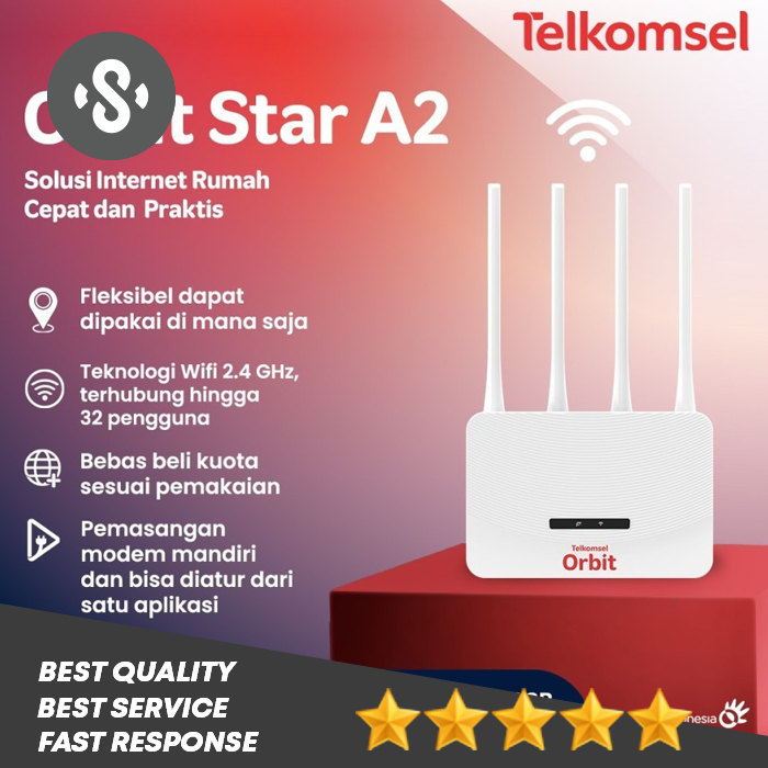 Jual Telkomsel Home Router Orbit Star A2 Modem Router Wifi 4G LTE ...
