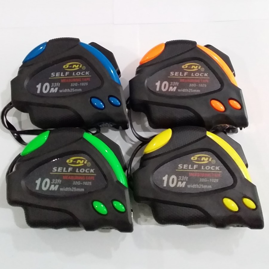 Jual Meteran 10meter ONI Self Lock/ Meteran Karet lembut Selflock/ Alat ...