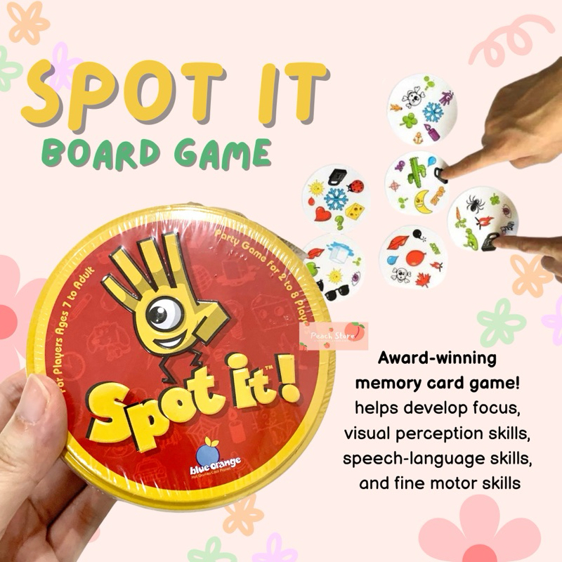 Jual SPOT IT Board Game / Card Game – Mainan Edukasi Anak 6+ - Liburan ...
