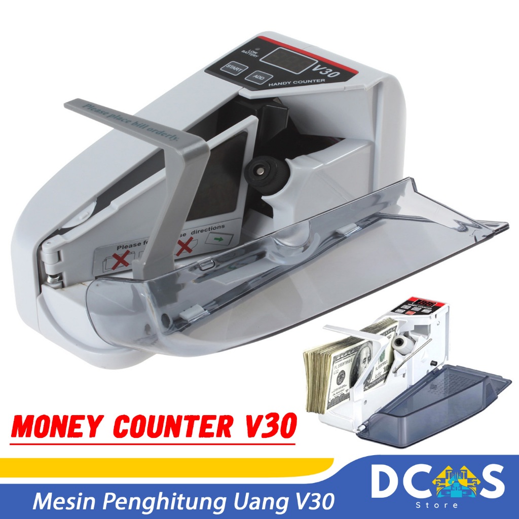 Jual Mesin Penghitung Uang Mini V30 Portabel Money Handy Counter Hitung ...