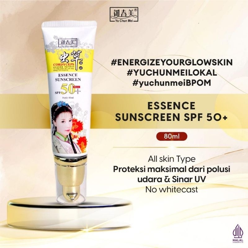 Jual YU CHUN MEI Sunscreen UV Defender 80ml-SPF50/PA++++ With OMCX and Titanium Dioxide | Shopee ...