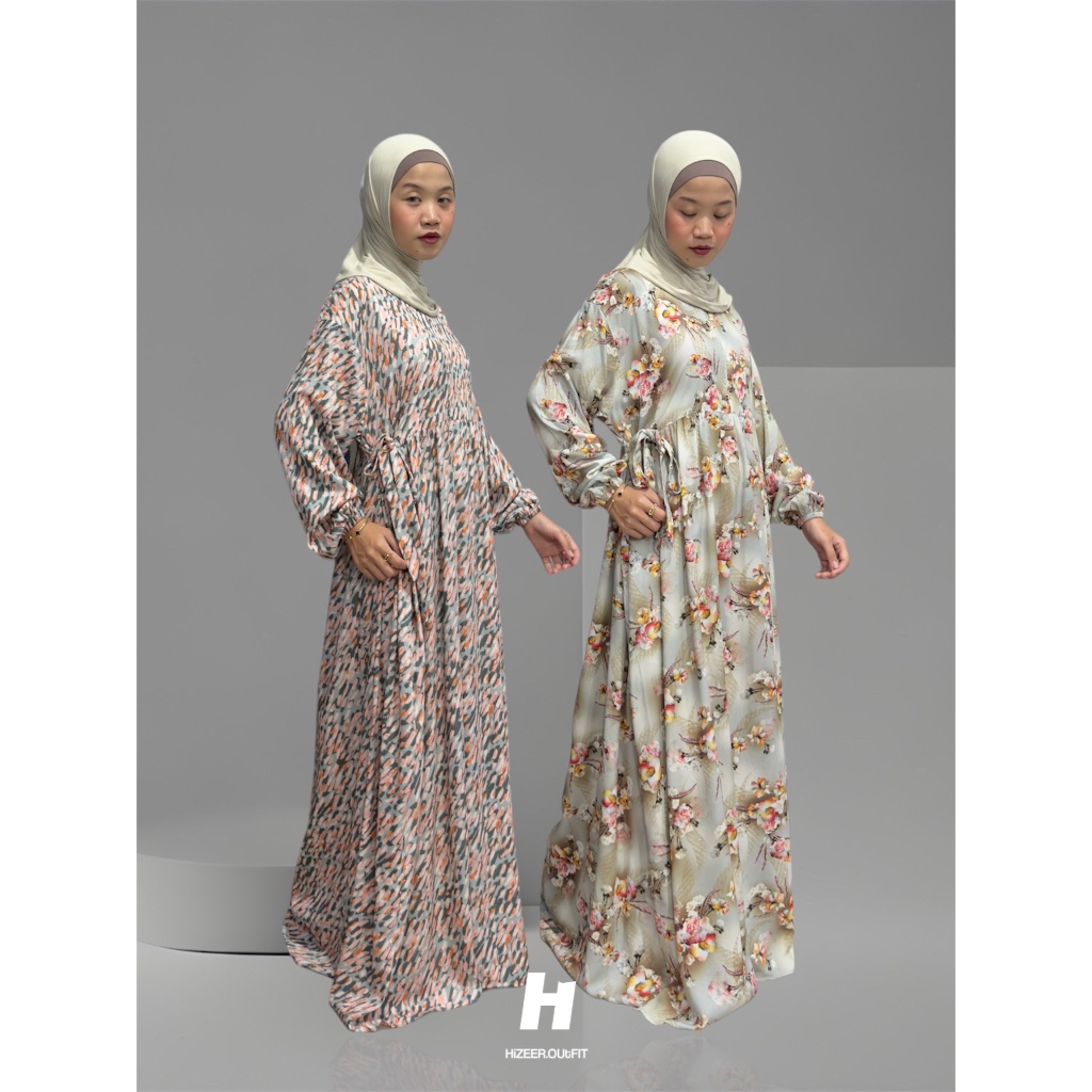 Jual HiZEER OUTFIT - Midi Dress Rayon - Gamis Wanita Dewasa - Maxi ...