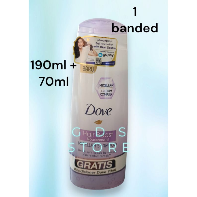 Jual Dove Hair Boost 190ml + Condi HF 70ml | Shopee Indonesia