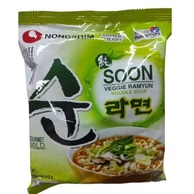 Jual Nongshim Veggie Soon Ramyun - Mie Instant ramen Vegetarlan Vegan ...