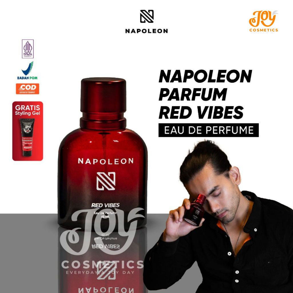 Jual NAPOLEON Parfum Pria EDP - RED VIBES 65 ML | Shopee Indonesia