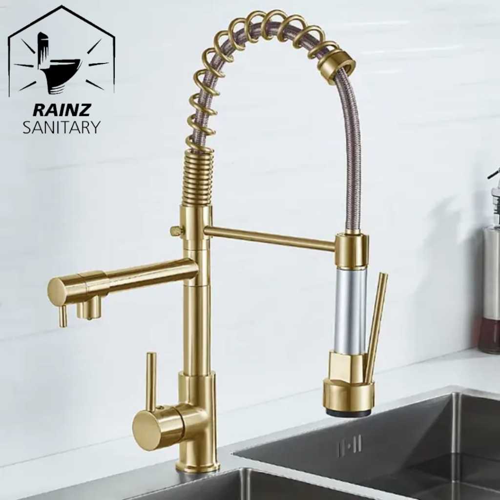 Jual Kran sink tanam pantry material kuningan original | Shopee Indonesia