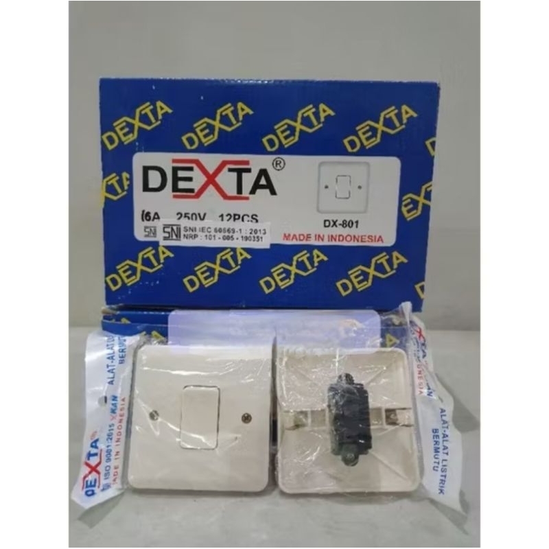 Jual Dexta Saklar Tanam IB Engkel Seri IB Tanam SNI | Shopee Indonesia