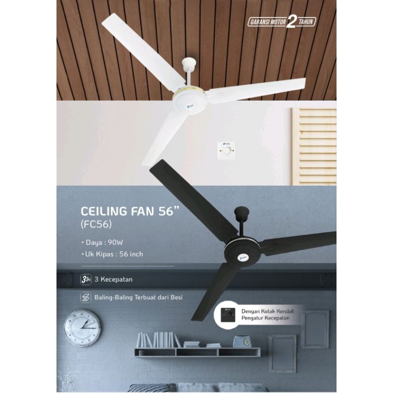 Jual Kipas Angin Plafon Sanex Ceiling Fan Cmc 56 Inch | Shopee Indonesia