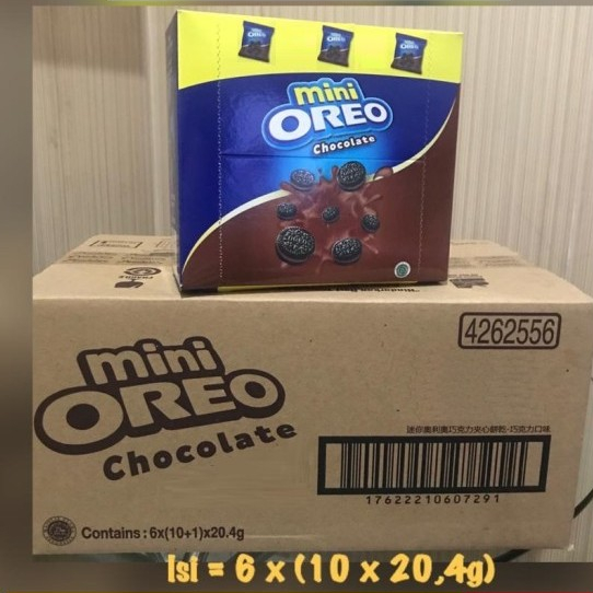 Jual 1 Dus Oreo Mini Isi 6 box / 1 Karton Mini Oreo Isi 60pcs | Shopee ...