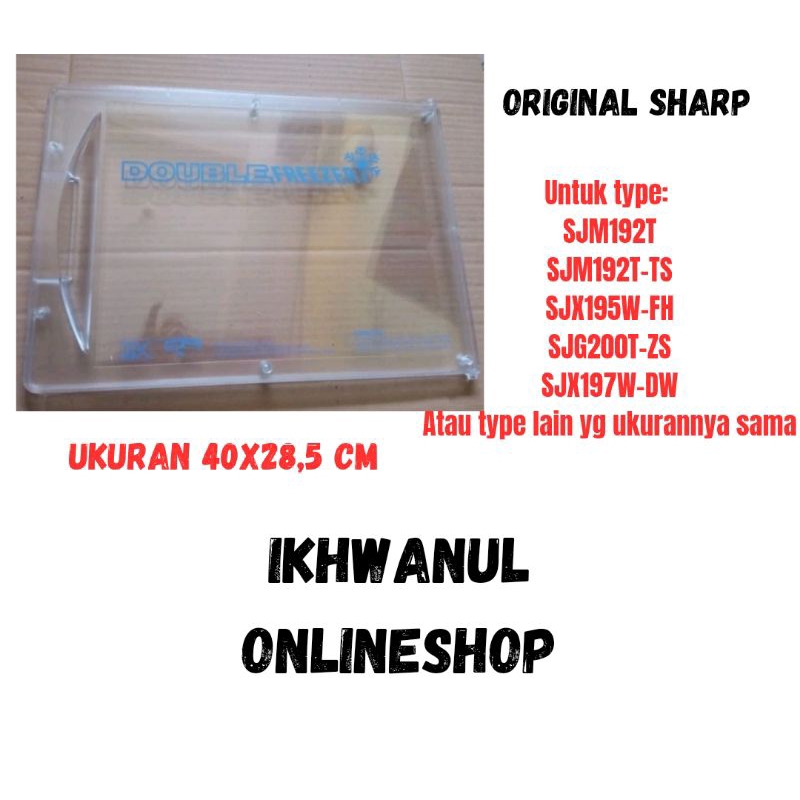 Jual Tutup Freezer kulkas Sharp Double Freezer 1 pintu Original Sharp ...