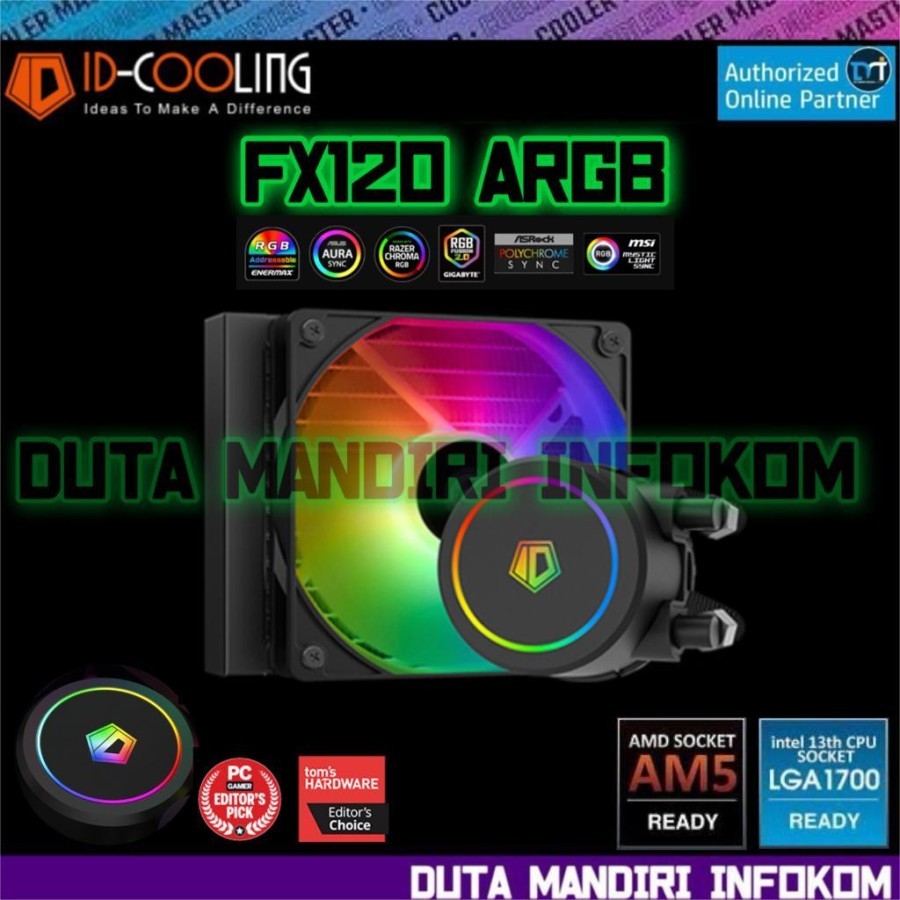 Jual ID-Cooling FX120 FX240 FX360 ARGB - AIO Liquid CPU Water Cooler | Shopee Indonesia