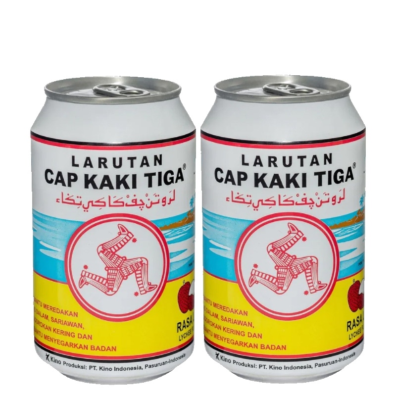 Jual Larutan Penyegar Cap Kaki Tiga Kaleng Rasa Leci 320ml | Shopee Indonesia
