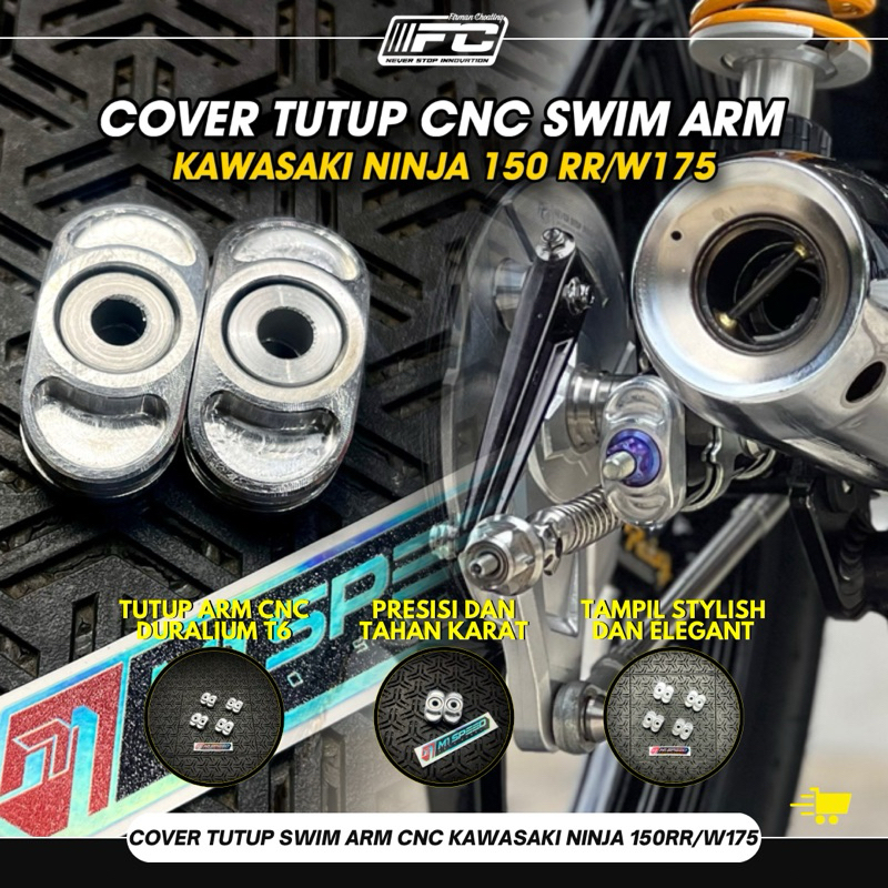 Jual Tutup arm cover tutup arm stelan rantai w175 pnp arm ninja rr ...